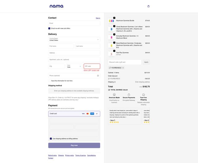 Nama Promo Codes (3 Verified) - $5 Off Sitewide Oct 2025