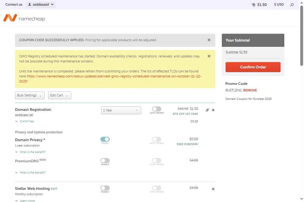 Namecheap Discount Codes - (15 Verified) Oct 2025