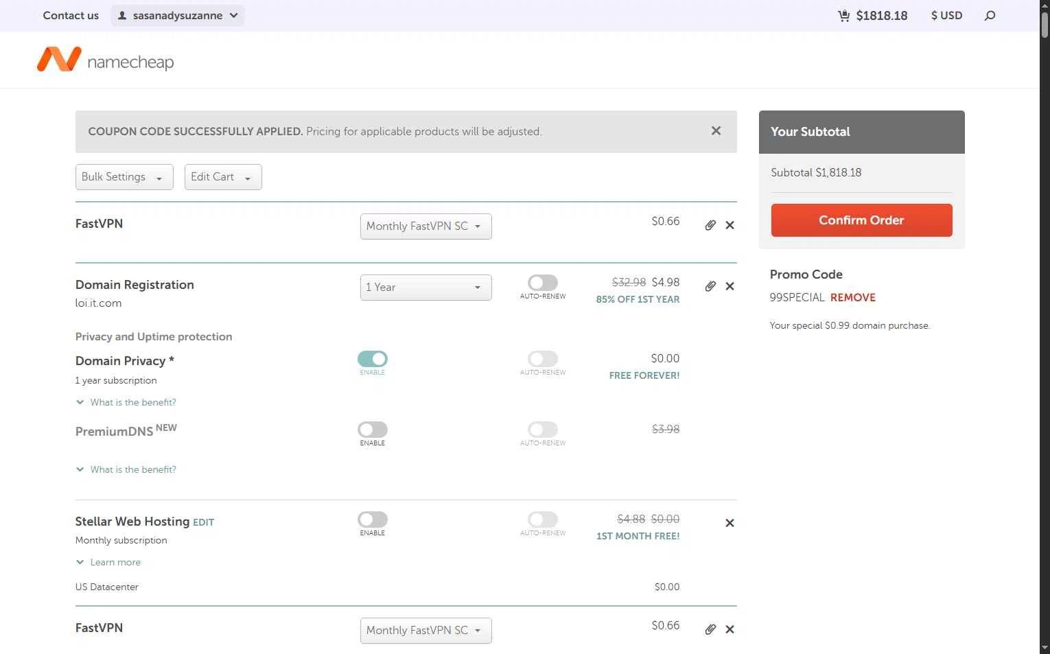 Namecheap Promo Codes - 50% Off (6 Verified) Mar 2026