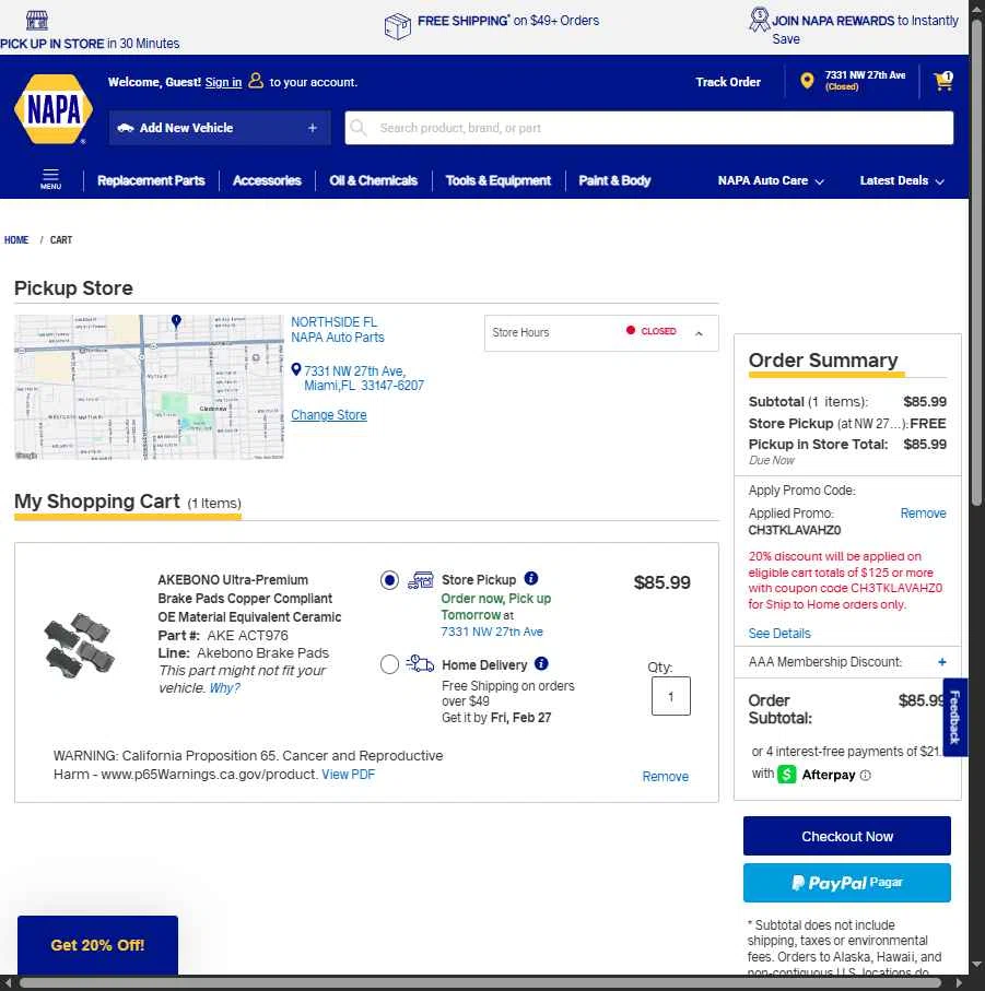 NAPA Auto Parts Promo Code - 25% Off (Verified) Mar 2026