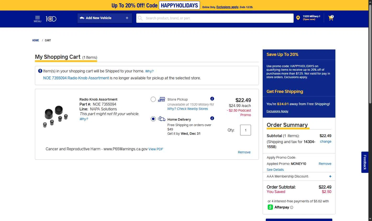 NAPA Auto Parts Promo Code - $40 Off (Verified) Jan 2026