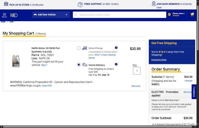 NAPA Auto Parts Promo Codes (10 Verified) - 20% Off Sep 2025