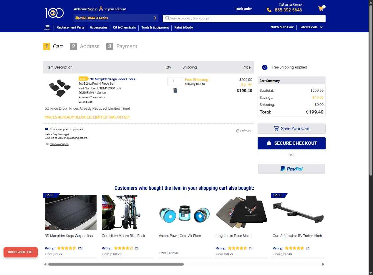 NAPA Auto Parts Promo Code - 20% Off (Verified) Dec 2025