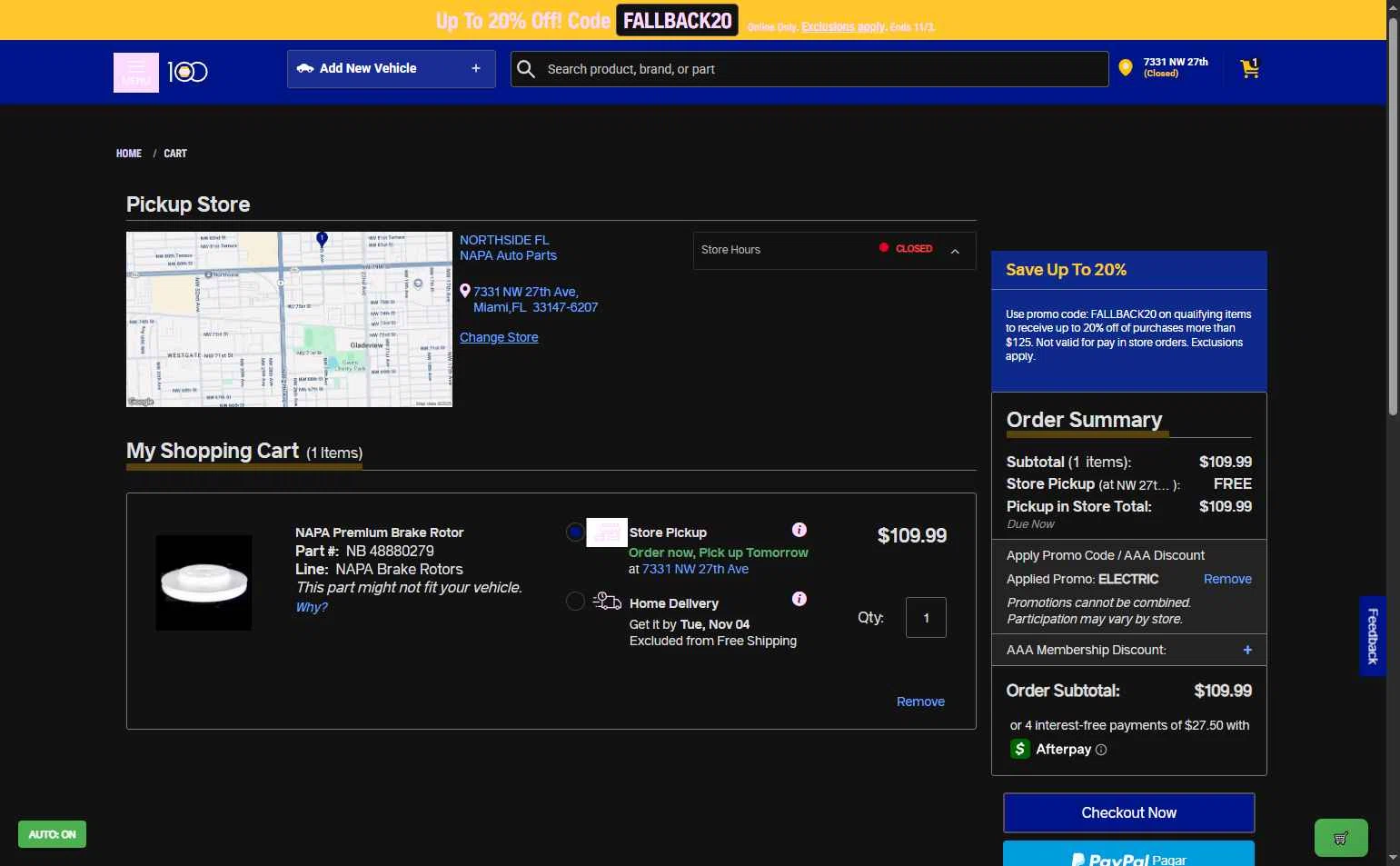 NAPA Auto Parts Promo Code - 20% Off (Verified) Nov 2025