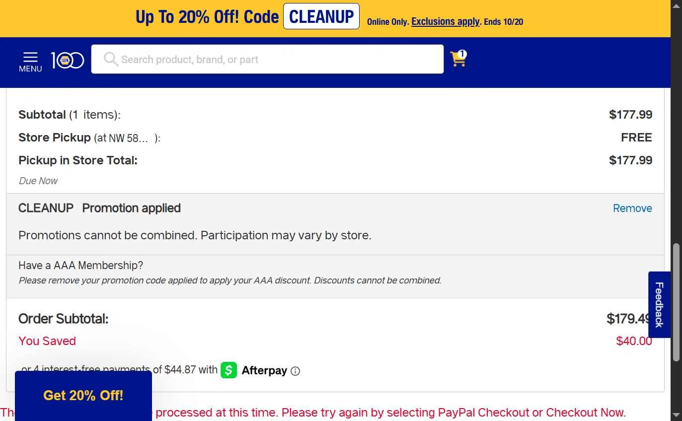 NAPA Auto Parts Promo Codes (10 Verified) - 20% Off Oct 2025