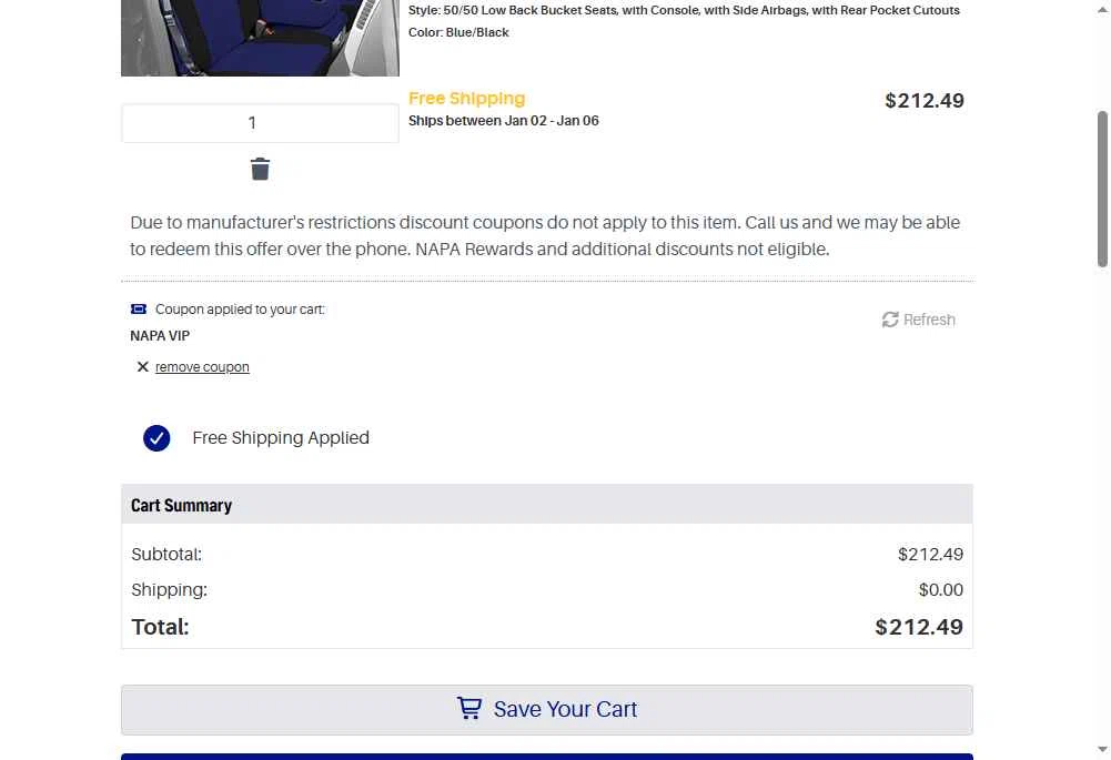 NAPA Auto Parts Promo Code - $40 Off (Verified) Jan 2026