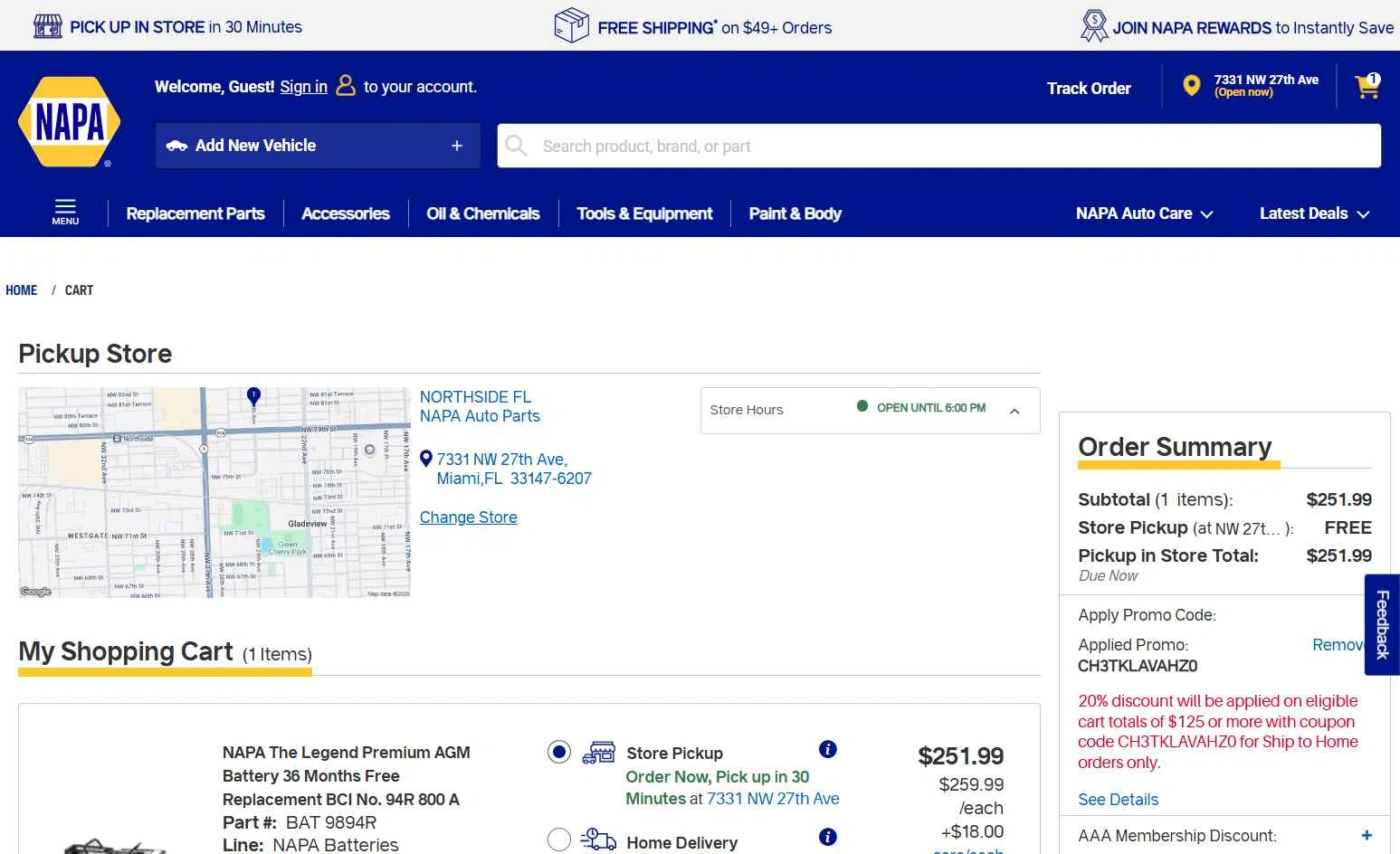 NAPA Auto Parts Promo Code - 25% Off (Verified) Feb 2026