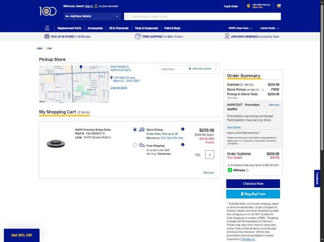 NAPA Auto Parts Promo Codes (8 Verified) - 20% Off Aug 2025