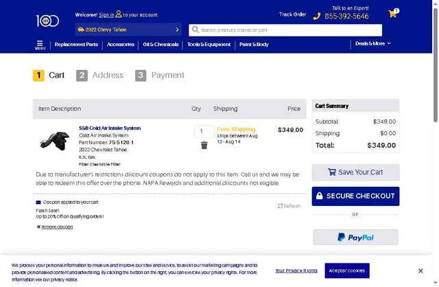 NAPA Auto Parts Promo Codes (8 Verified) - 20% Off Aug 2025