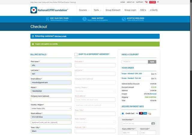 National CPR Foundation Promo Codes - 10% Off Sep 2025