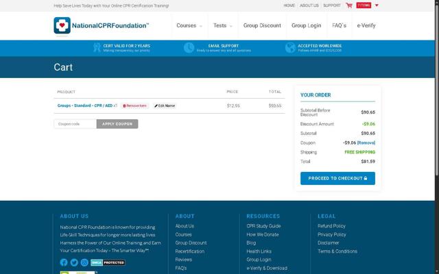 National CPR Foundation Promo Codes - 10% Off Sep 2025