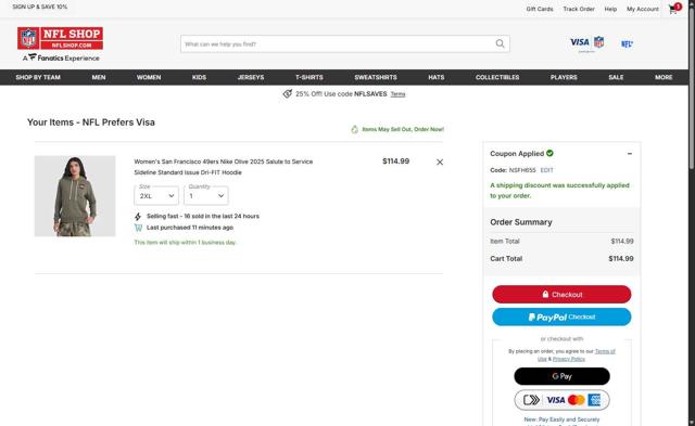 NFL Promo Codes (5 Verified) - 60% Off Sitewide Oct 2025