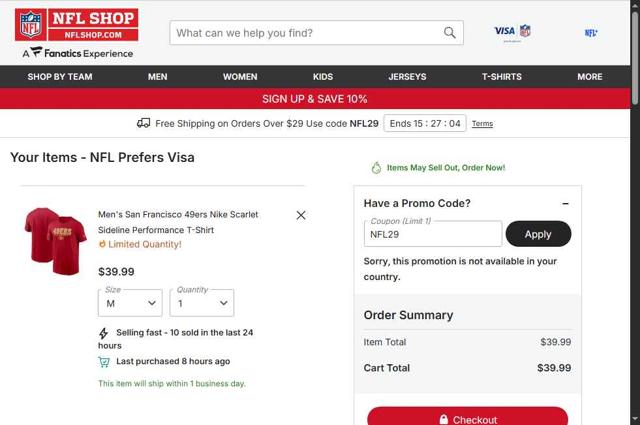 NFL Promo Codes (4 Verified) - 20% Off Sitewide Sep 2025