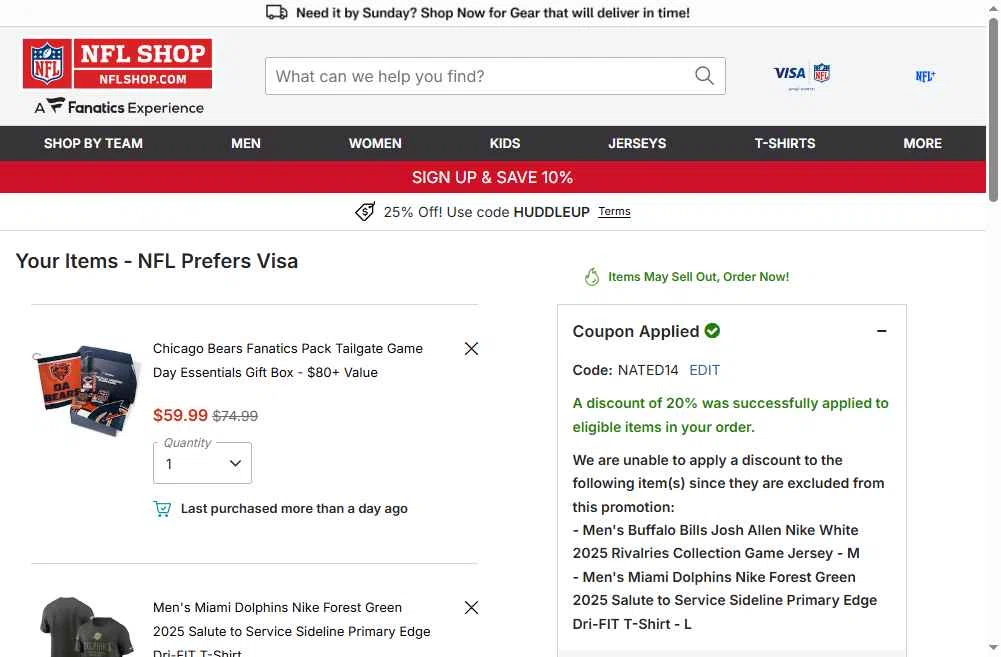 NFL Promo Codes - 30% Off Sitewide (5 Verified) Nov 2025