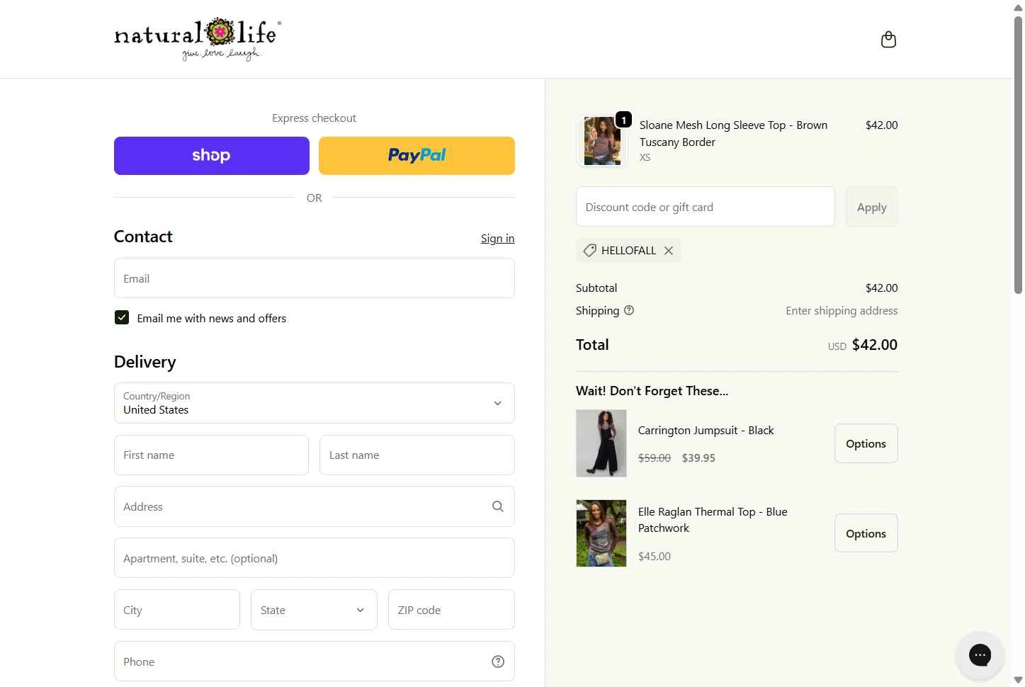 Natural Life Promo Codes (2 Verified) - 20% Off Nov 2025