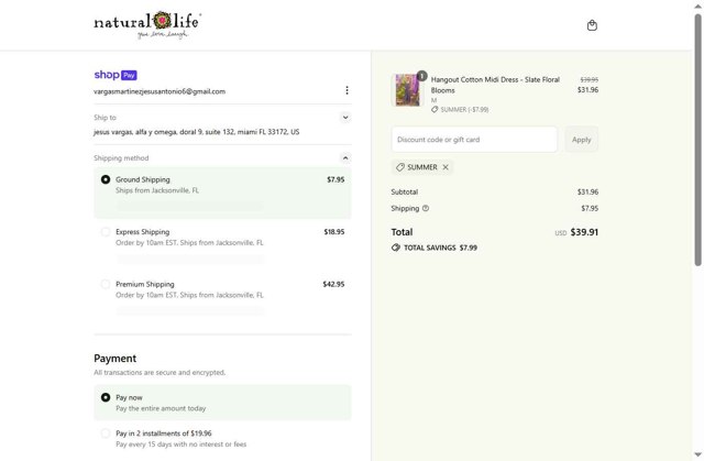 Natural Life Promo Codes (2 Verified) - 20% Off Aug 2025