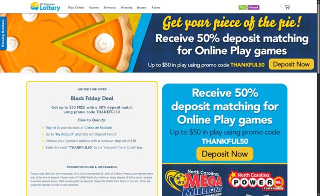 NC Lottery Promo Codes (3 Verified) - $10 Off Aug 2025