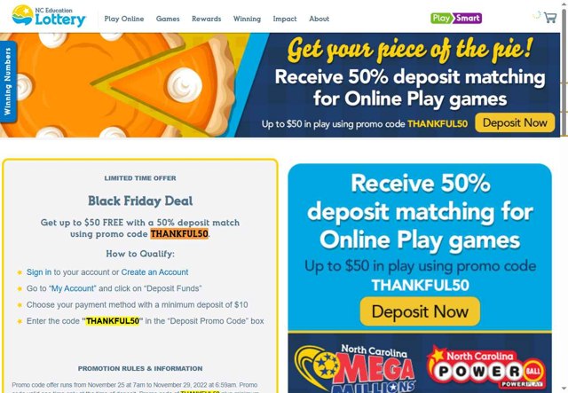 NC Lottery Promo Codes (4 Verified) - $10 Off Aug 2025
