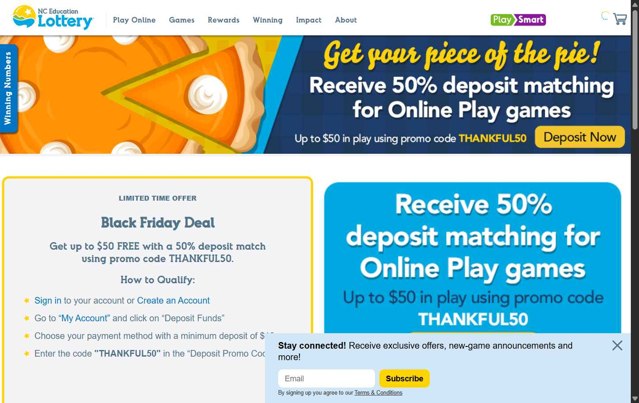 NC Lottery Promo Codes (3 Verified) - $10 Off Aug 2025