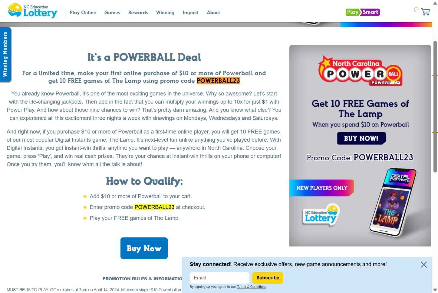 NC Lottery Promo Codes - 50% Off (4 Verified) Dec 2025