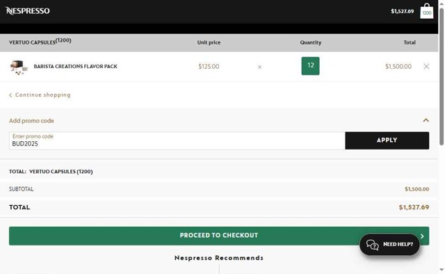Nespresso Promo Codes - $40 Off (4 Verified) Jun 2025