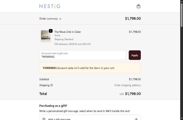 Nestig Promo Codes (2 Verified) - 10% Off w/Code Oct 2025
