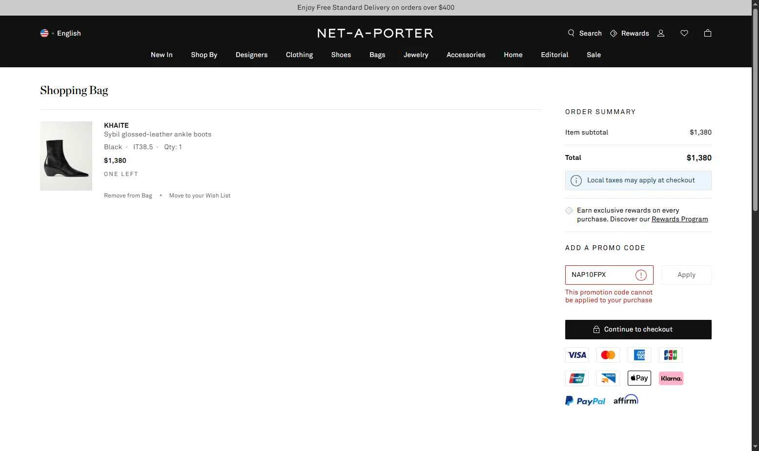 Net-A-Porter Promo Codes (2 Verified) - 10% Off Oct 2025