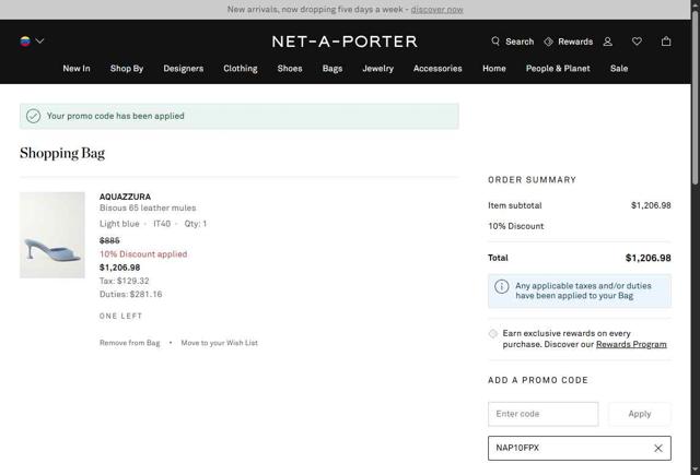 Net-A-Porter Promo Codes (2 Verified) - 10% Off Sep 2025