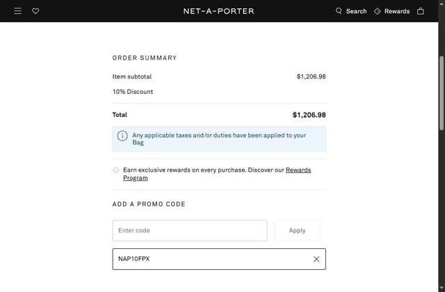 Net-A-Porter Promo Codes (3 Verified) - 10% Off Aug 2025