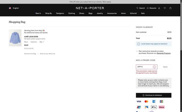 Net-A-Porter Promo Codes (3 Verified) - 10% Off Sep 2025