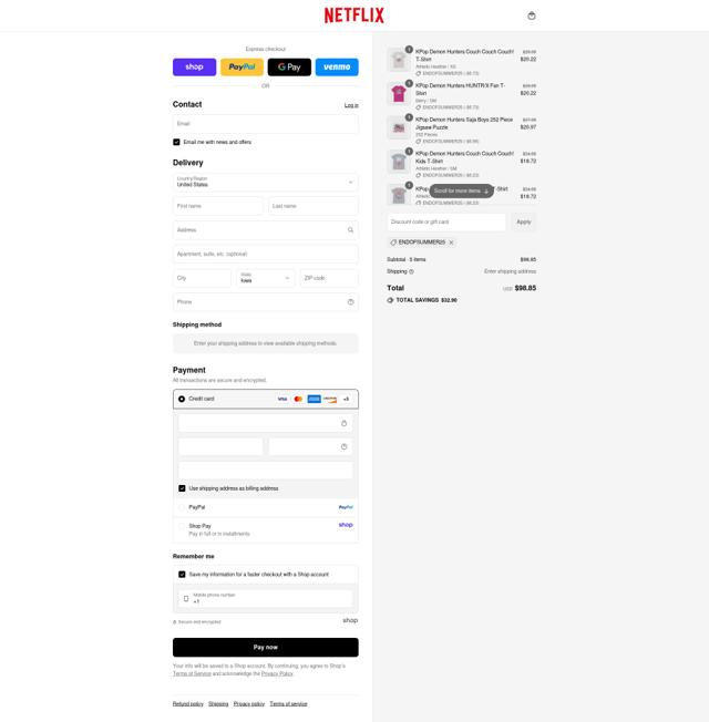 Netflix Shop Promo Codes - 15% Off (Verified) Sep 2025