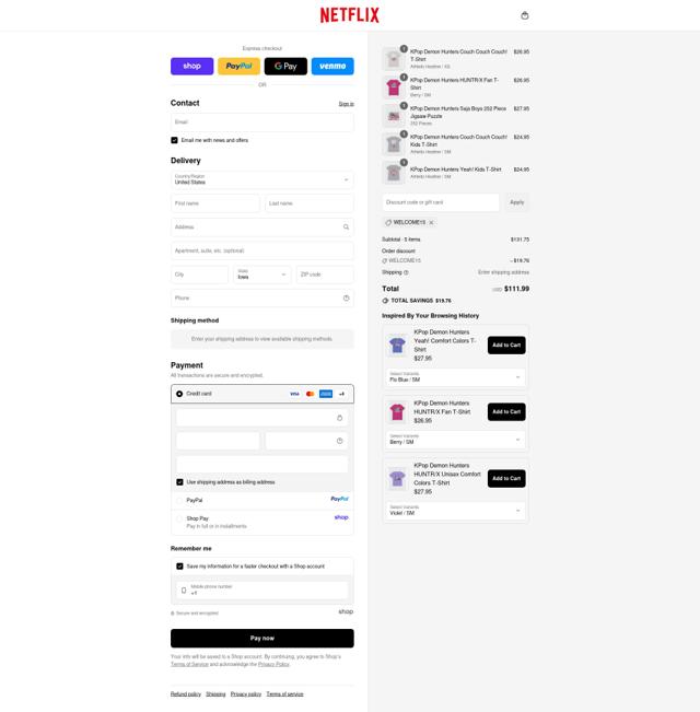 Netflix Shop Promo Codes - 15% Off (Verified) Oct 2025