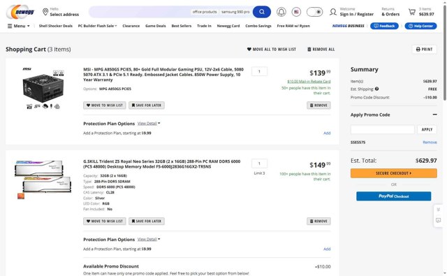 Newegg Promo Codes (9 Verified) - $120 Off w/Code May 2025