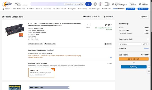 Newegg Promo Codes (9 Verified) - $200 Off w/Code Apr 2025
