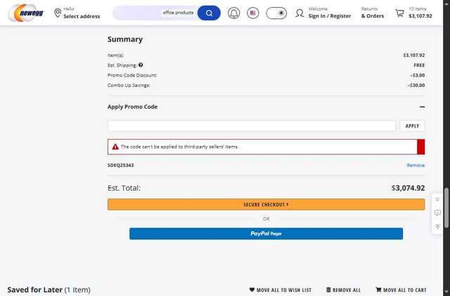 Newegg Promo Codes (9 Verified) - $250 Off w/Code Apr 2025