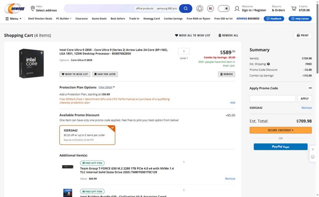 Newegg Promo Codes (9 Verified) - $200 Off w/Code Apr 2025