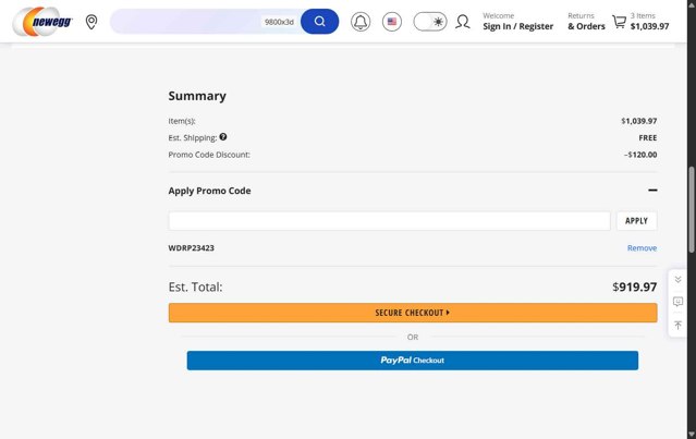Newegg Promo Codes (9 Verified) - $100 Off w/Code May 2025
