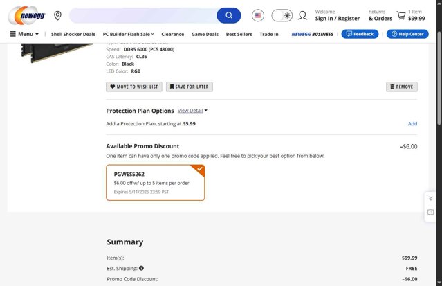 Newegg Promo Codes (9 Verified) - $120 Off w/Code May 2025