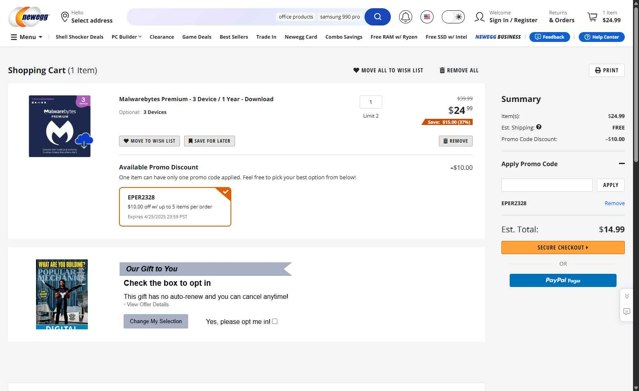 Newegg Promo Codes (9 Verified) - $200 Off w/Code Apr 2025