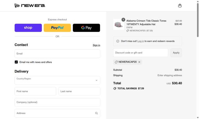 New Era Cap Promo Codes (3 Verified) - 20% Off Sep 2025