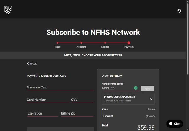 NFHS Network Promo Codes - 50% Off (Verified) Aug 2025