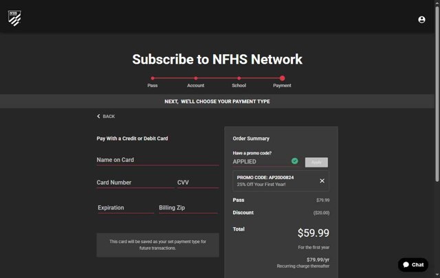 NFHS Network Promo Codes - 50% Off (Verified) Aug 2025