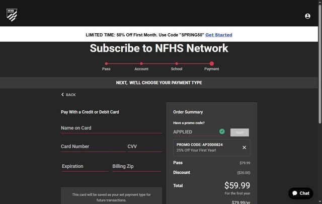 NFHS Network Promo Codes - 50% Off (Verified) Jul 2025