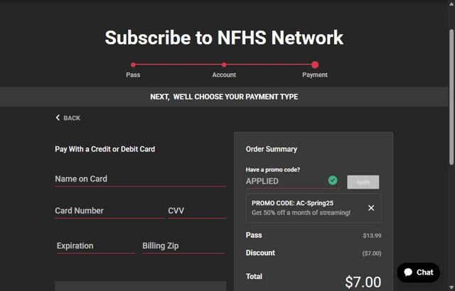 NFHS Network Promo Codes - 50% Off (Verified) Aug 2025