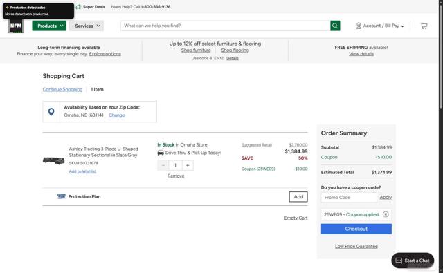 Nebraska Furniture Mart Promo Codes - $60 Off Oct 2025