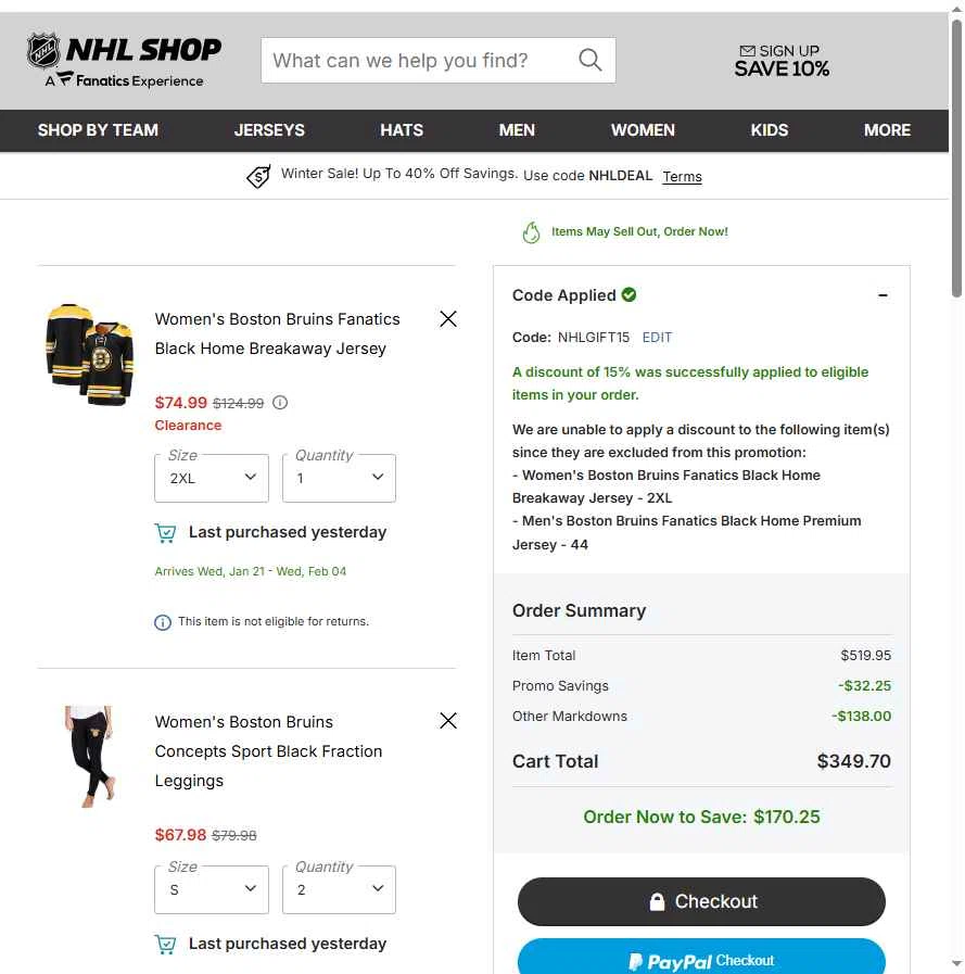 NHL Shop Promo Codes - 10% Off (7 Verified) Jan 2026
