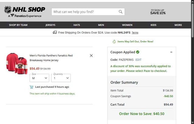 NHL Shop Discount Codes - 25% Off (7 Verified) Jun 2025