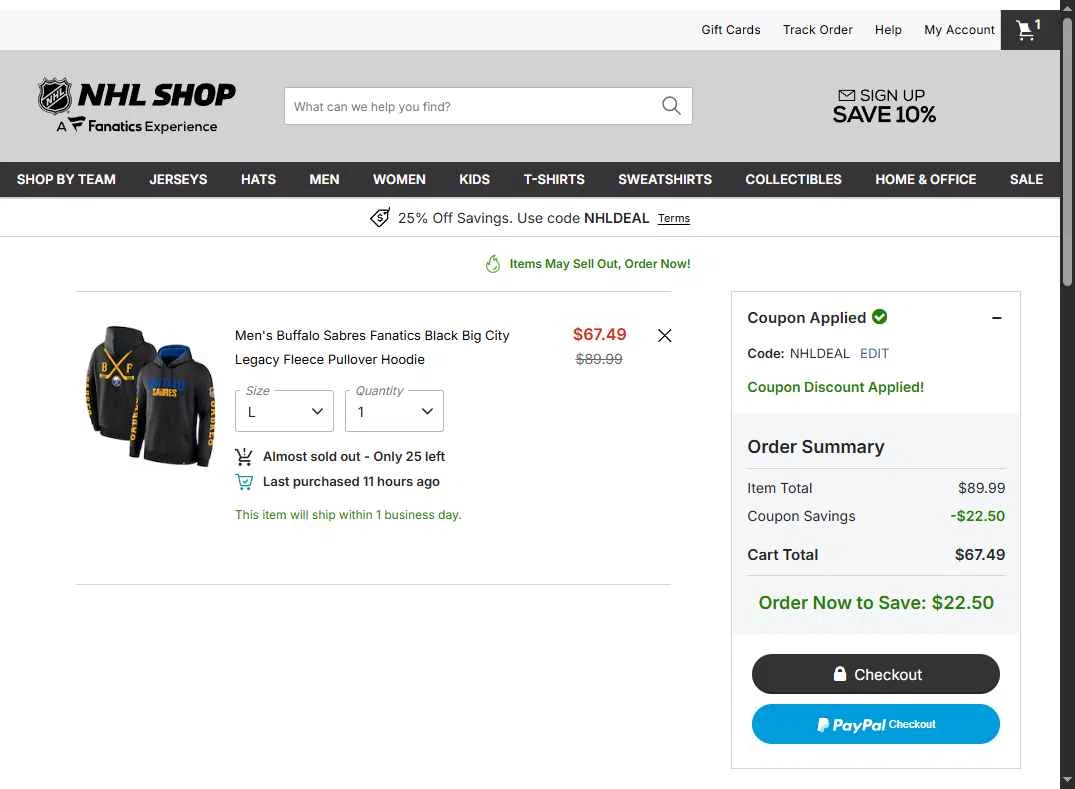 NHL Shop Discount Codes - 30% Off (6 Verified) Oct 2025