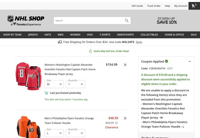 NHL Shop Discount Codes - 25% Off (7 Verified) Jun 2025