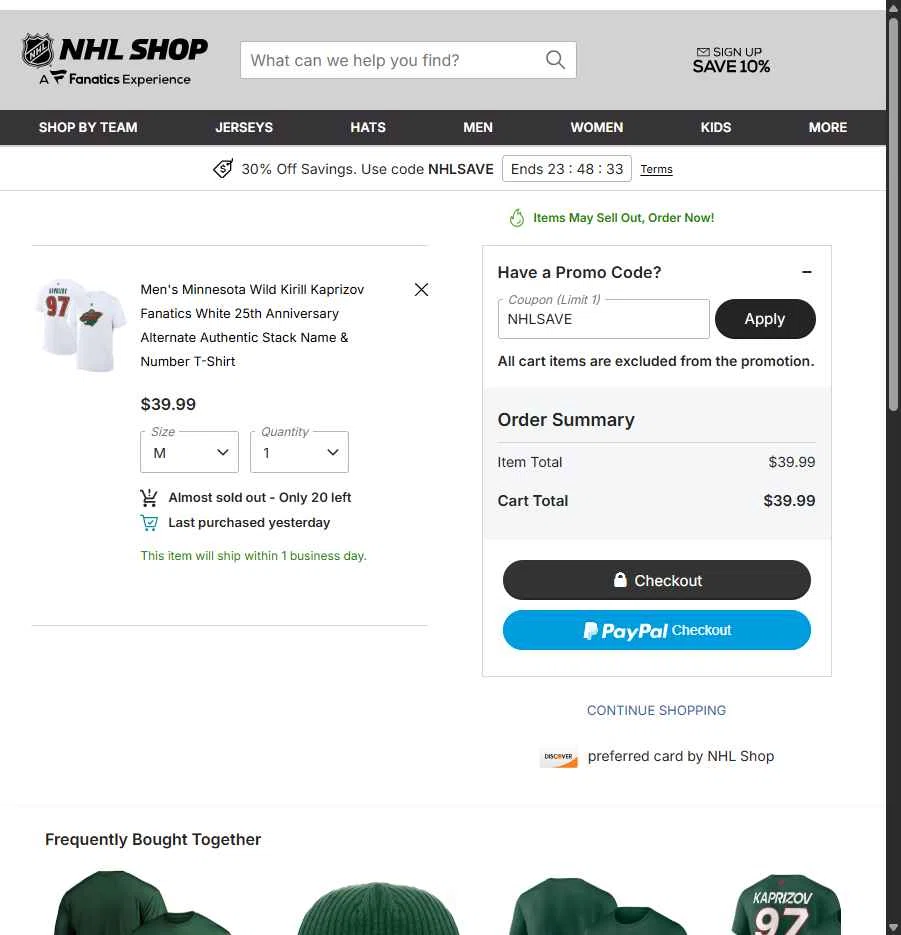 NHL Shop Discount Codes - 30% Off (6 Verified) Oct 2025